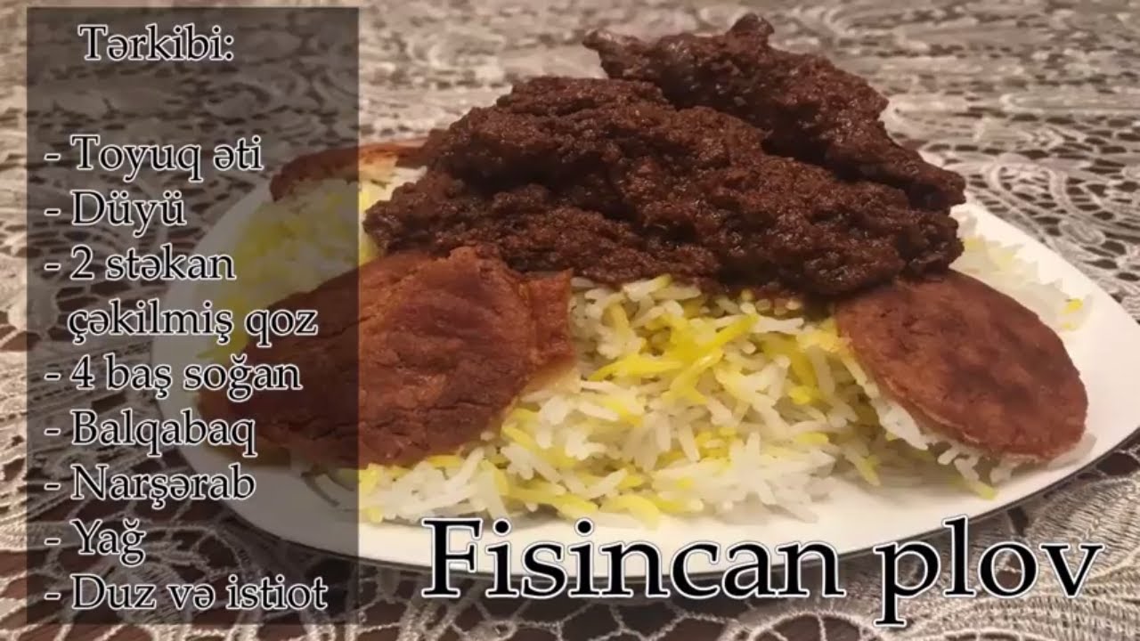 Fisincan plov hazırlanması - YouTube