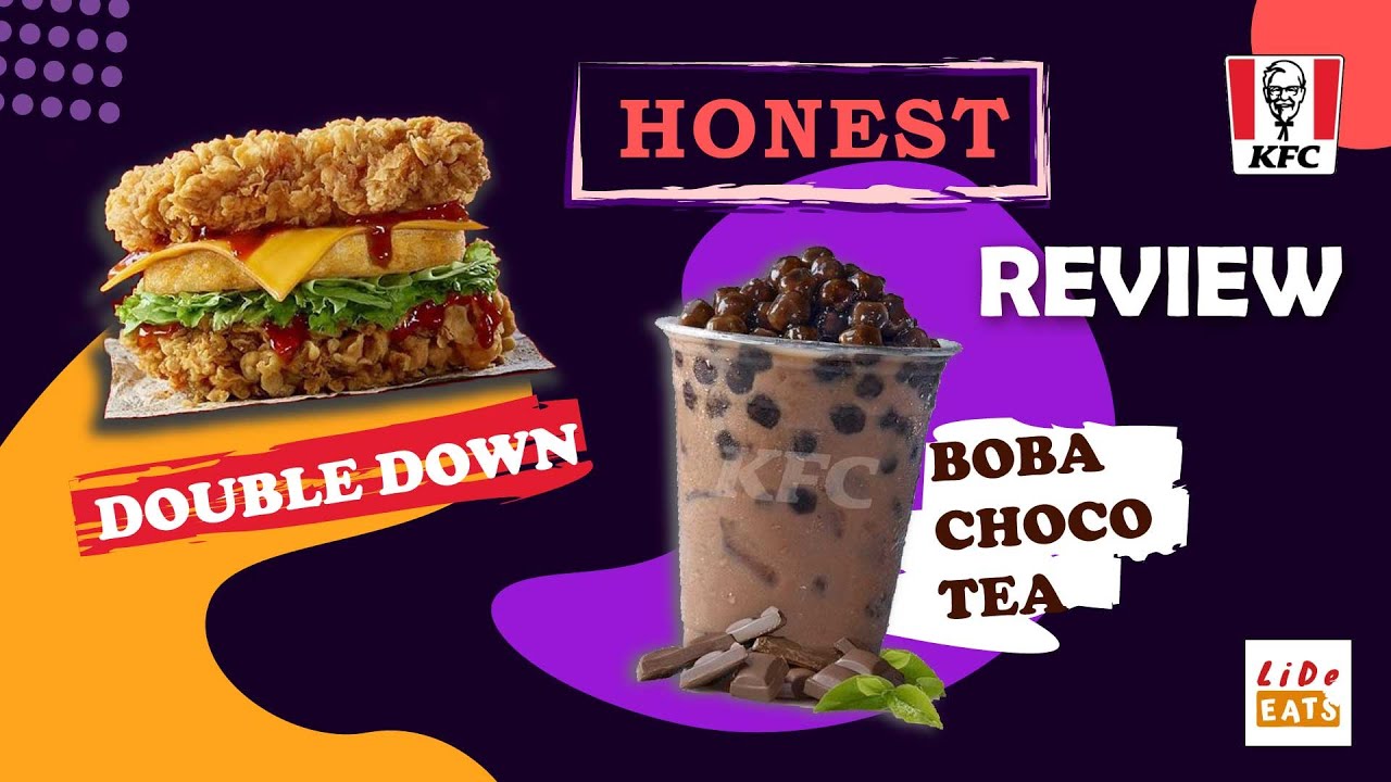 Burger TANPA Roti dan BOBA Teh Coklat KFC, Gimana? - YouTube