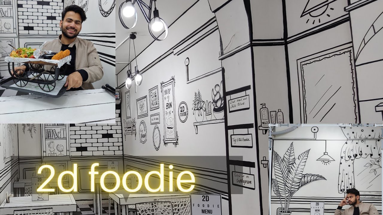 First 2d Cafe In Delhi|2nd in delhi||2dfoodie|#unique #cafe - YouTube