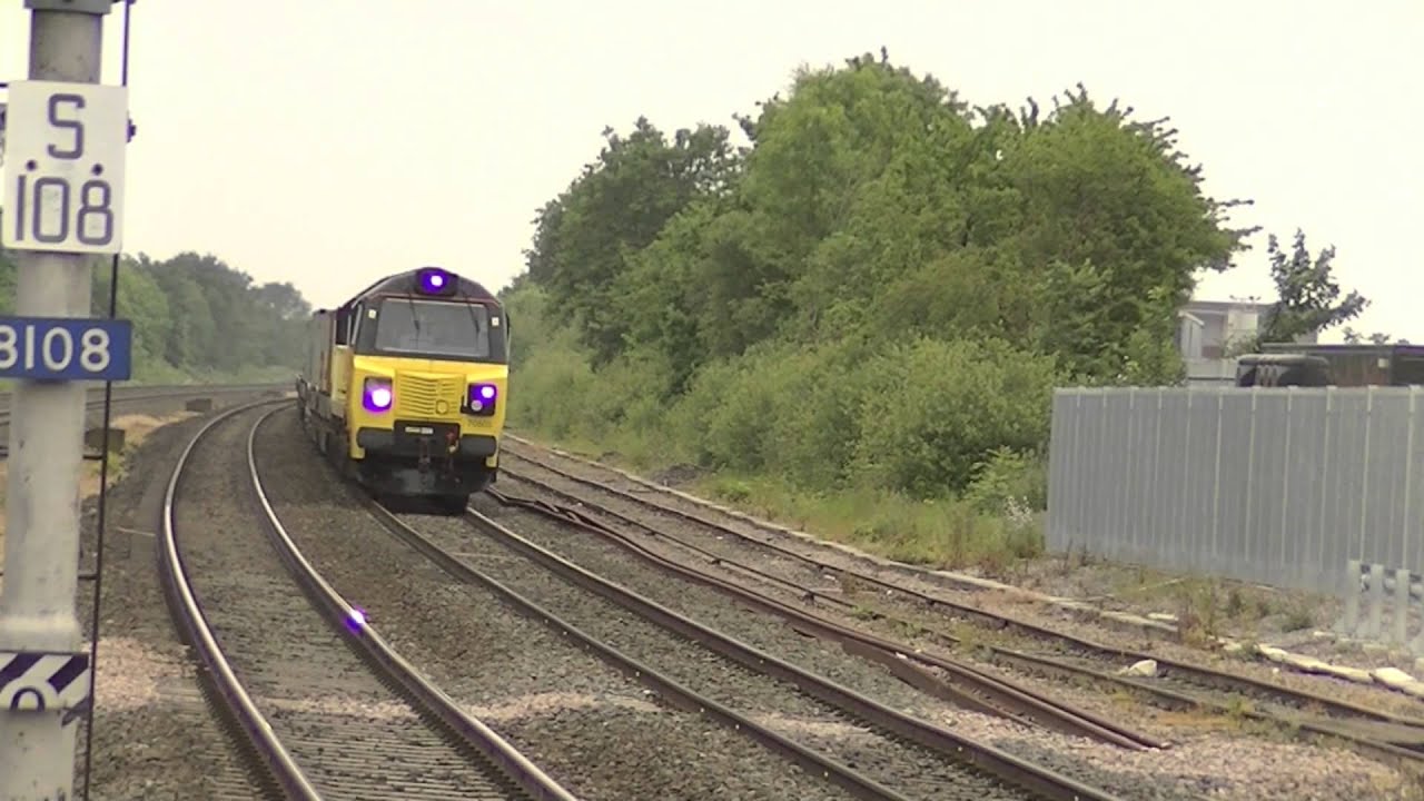 Rare! Colas Rail Class 70 at Iver - YouTube