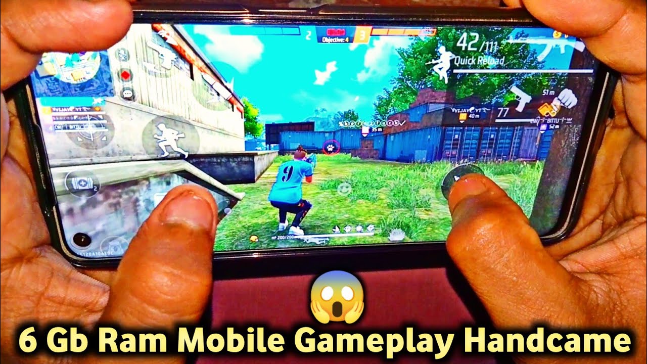 Garena Free Fire Max || 6 Gb Ram Mobile Gameplay || 4 Finger Handcam ...