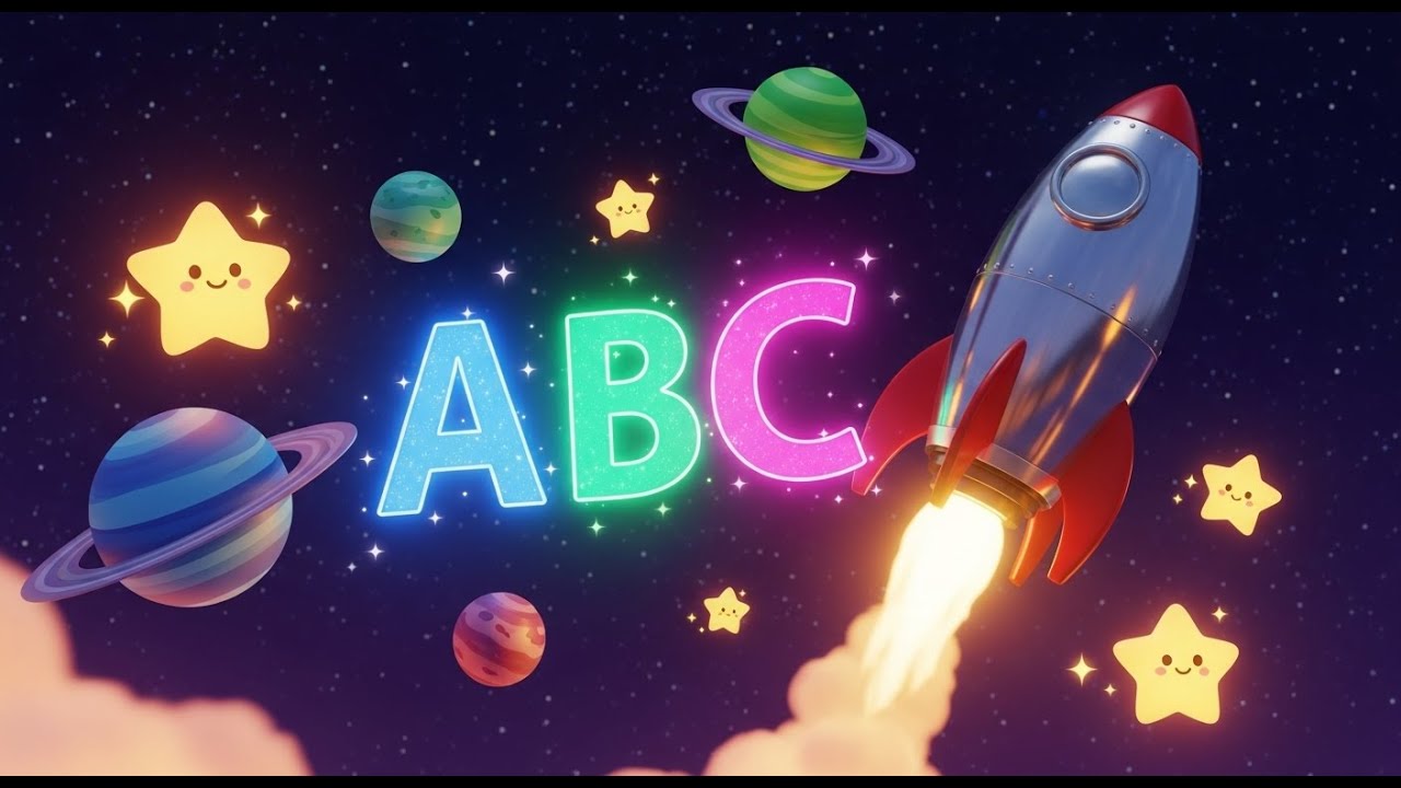 ABC Rocket Ride to the Stars 🚀⭐🔤 | Learn ABC for Kids | Alphabet ...