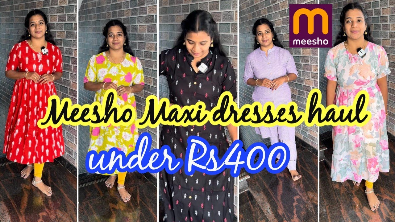 Meesho Maxi dresses and co-ord set dresses under Rs400 Meesho dress ...