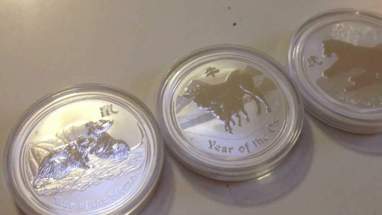 Silver Stacking Perth Mint Lunar Series II 1oz Silver - YouTube