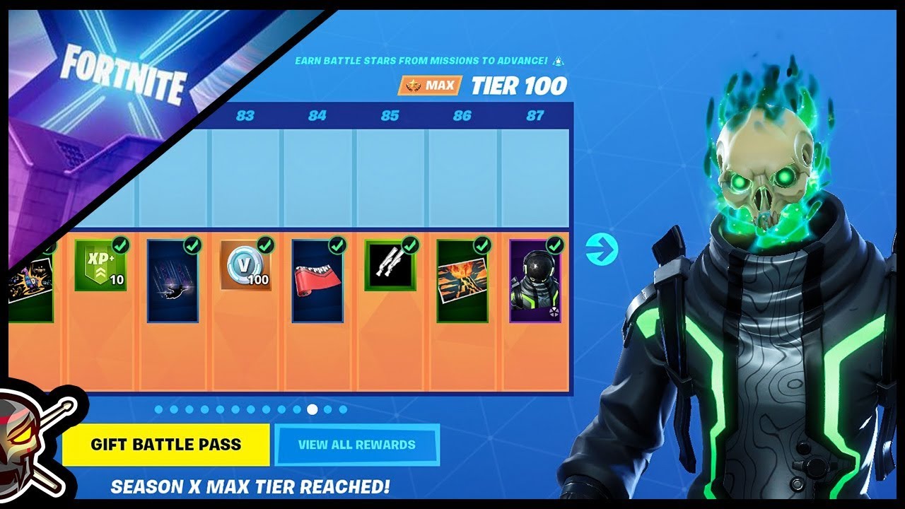 Fortnite Season X Battle Pass Showcase Youtube
