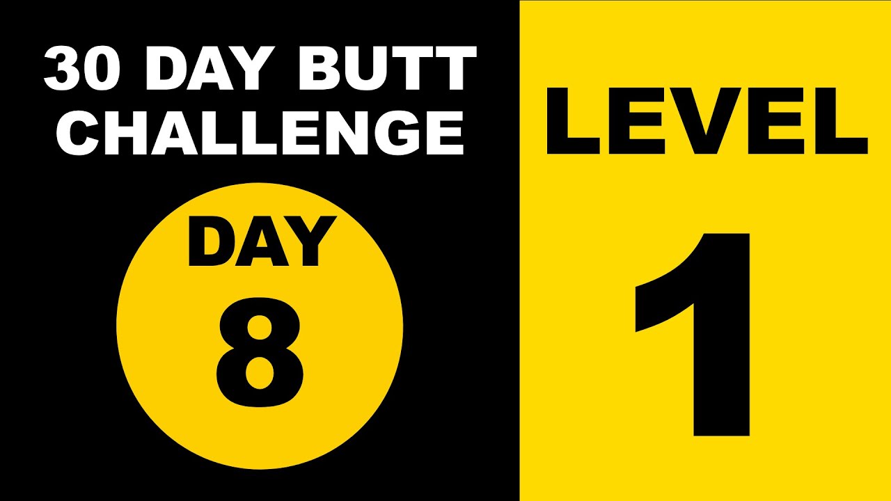 30 Day Butt Challenge Day 8 Level 1 🟡 Legs And Buttoks Workout P4p