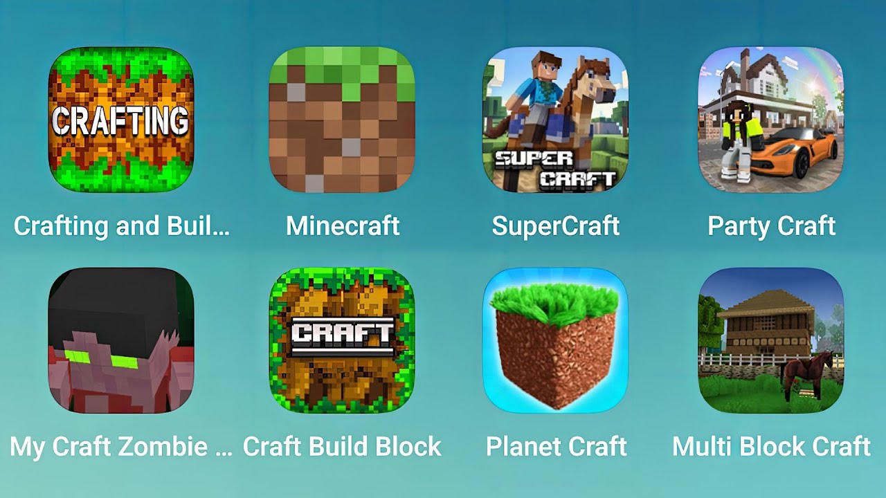 Crafting and Building, Minecraft, Supercraft, Party Craft, My Craft ...