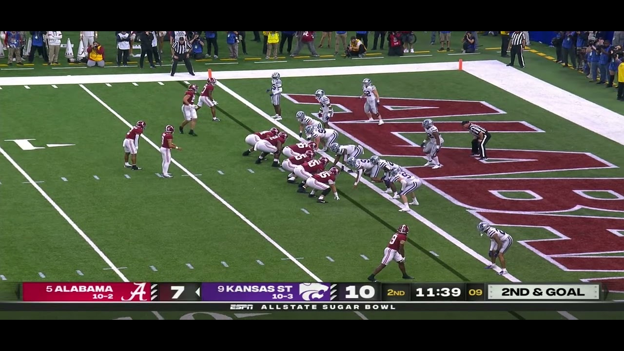Bama zone arrow rpo with short motion - YouTube