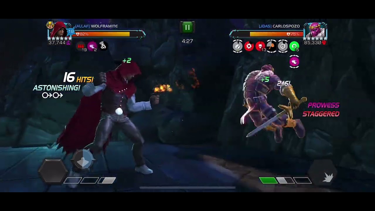 MCoC Hood vs Baron Zemo on node 43 (magic thief, hazards shift shock ...