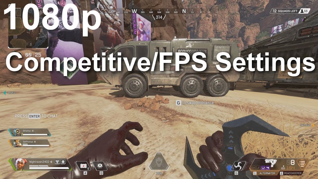 Apex Legends 144hz FPS SETTINGS! +Gameplay - YouTube