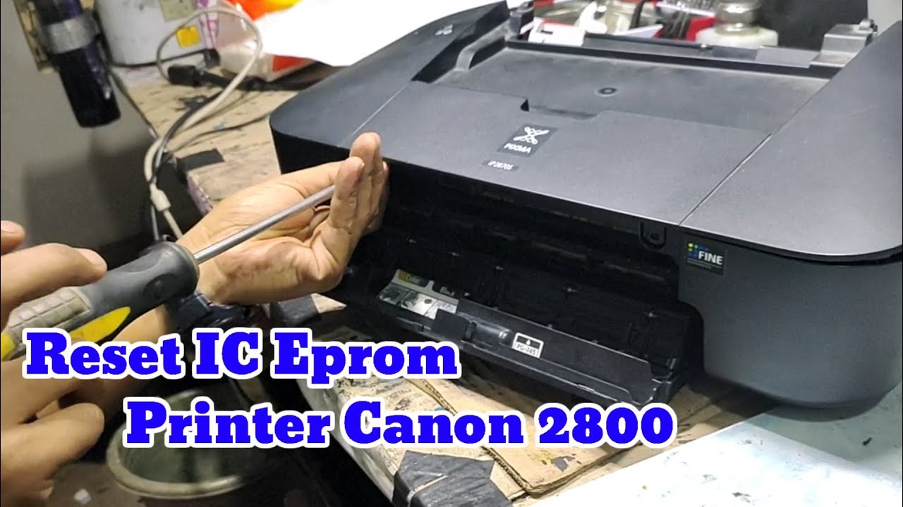 Reset IC Eprom Printer Canon IP-2800 || One Computer - YouTube