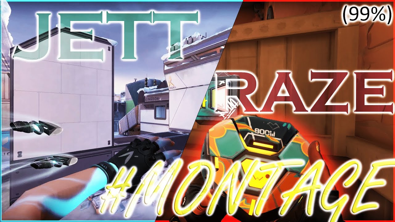 Valorant 99％jet＆raze montage - YouTube