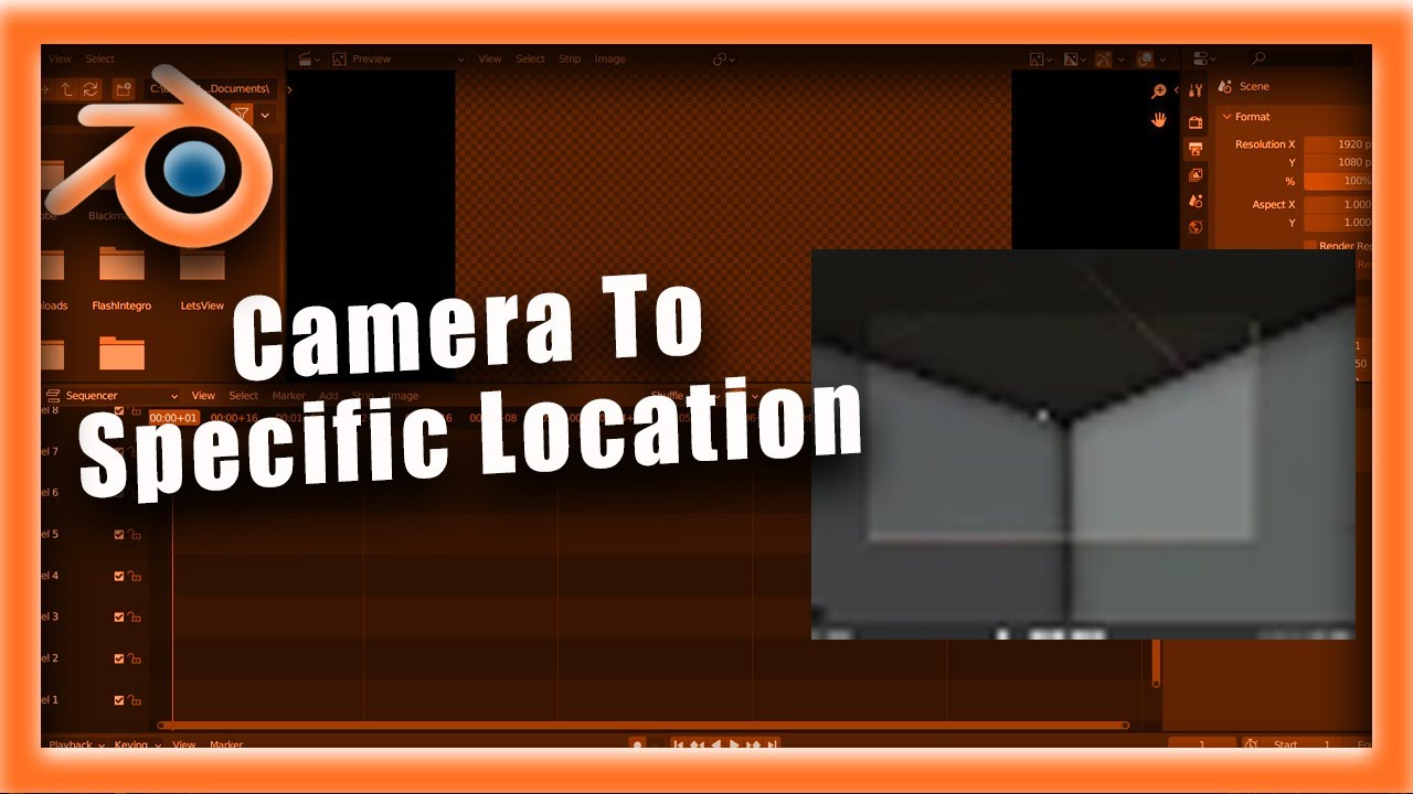 Blender Tutorial: How To Bring The Camera To A Specific Location On ...