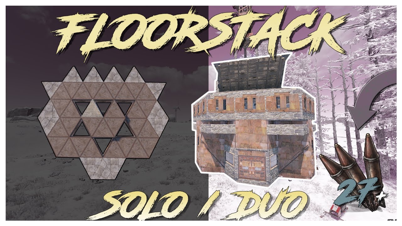 Rust Solo / Duo Floor stacked Triple Bunker Shell Base Design 2022 ...