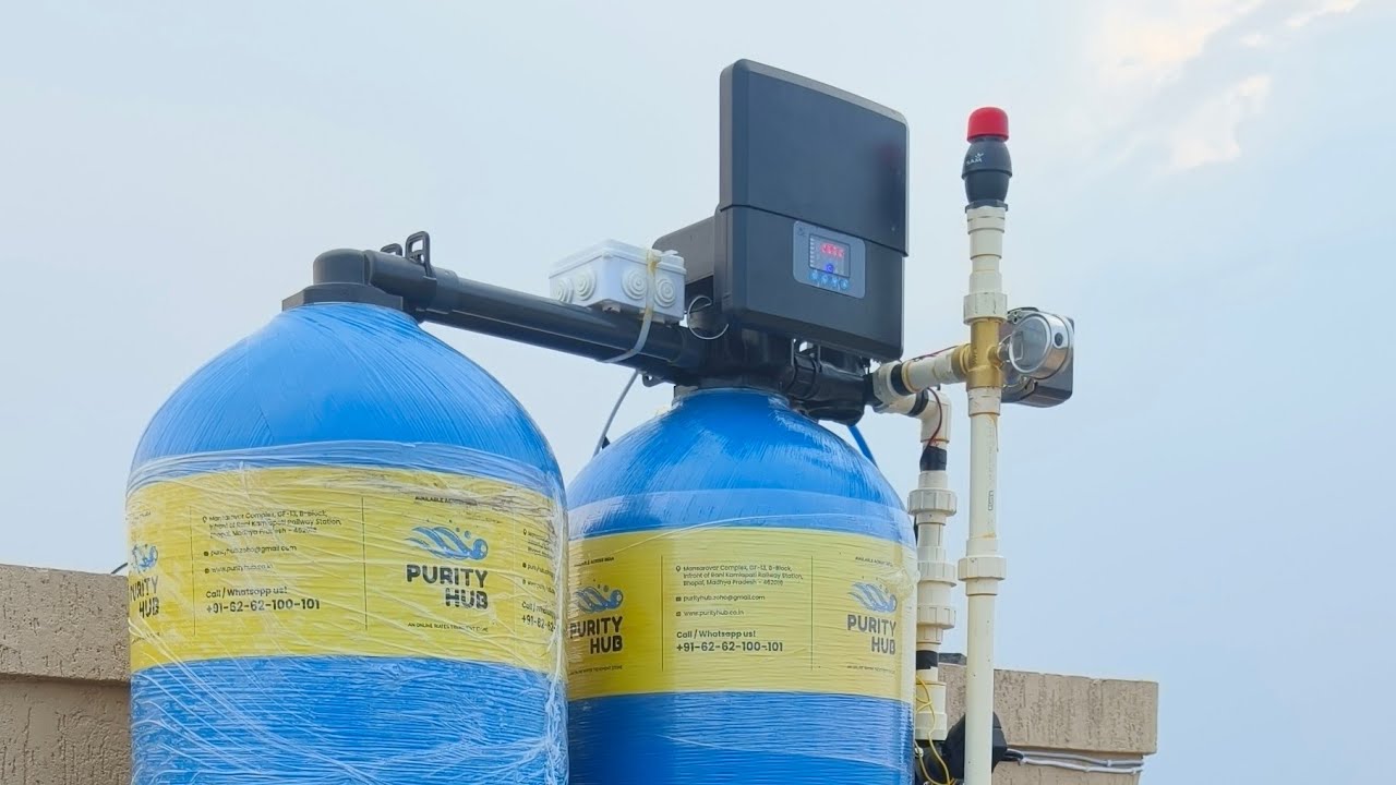 Purity Hub Most Advanced Water Softener & Sand Filter Installation Video | Duplex Water Softener ...