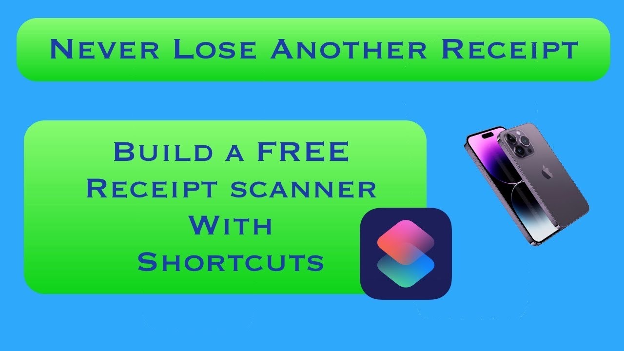 Don’t Lose Another Receipt! Free One Touch iPhone Receipt Scanner with ...