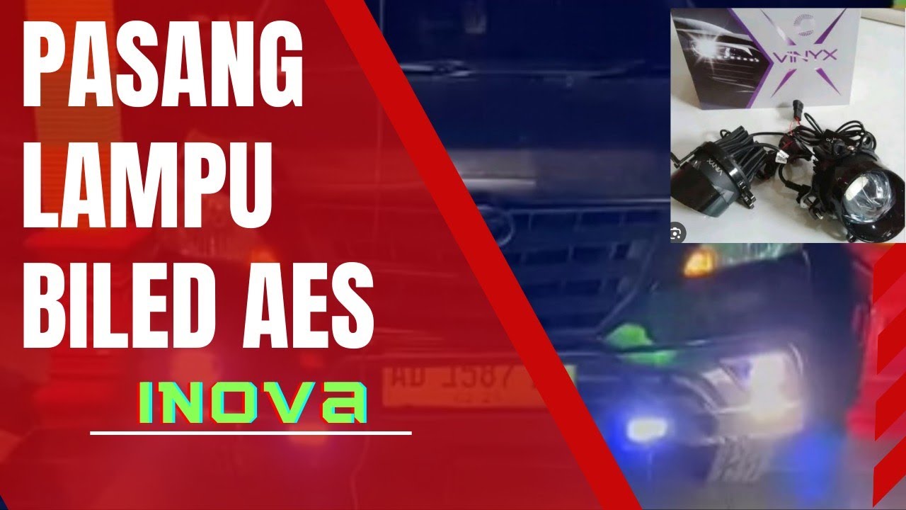 Pasang lampu foglamp biled inova barong 2014 merk vinyx - YouTube