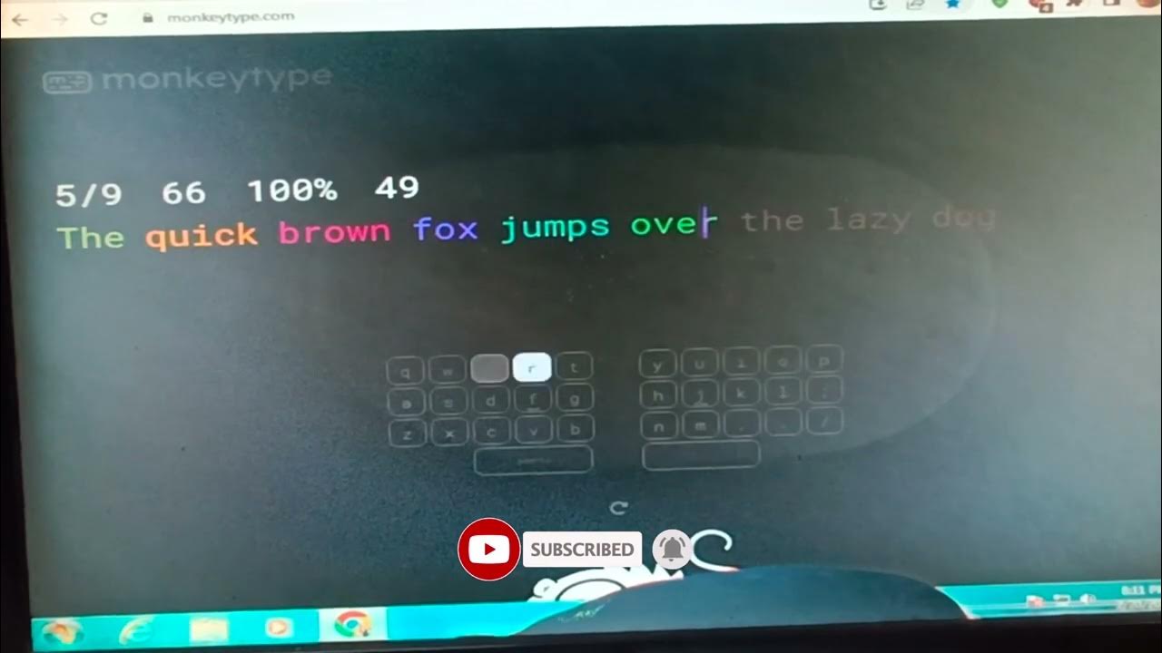 Monkeytype Typing with 💯 percent Accuracy|| This video is all about ...