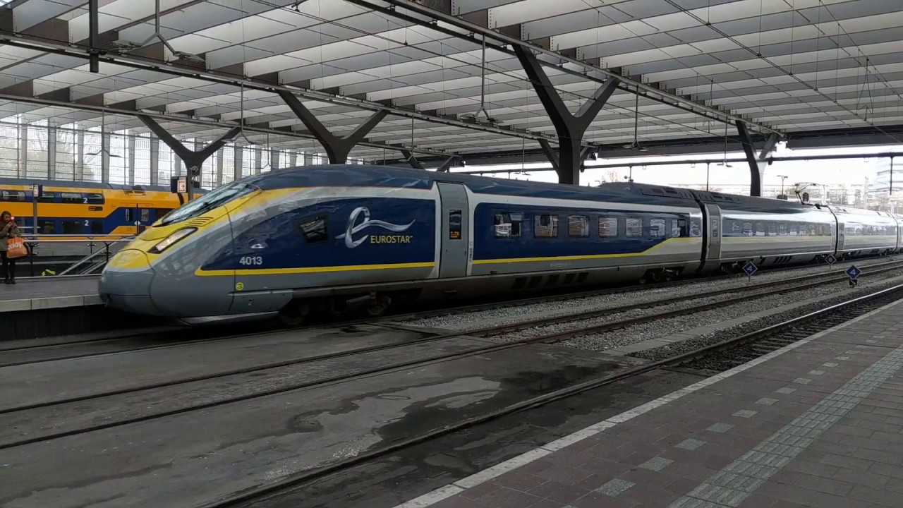 eurostar e320 class 374 London - Amsterdam at Rotterdam Centraal - YouTube