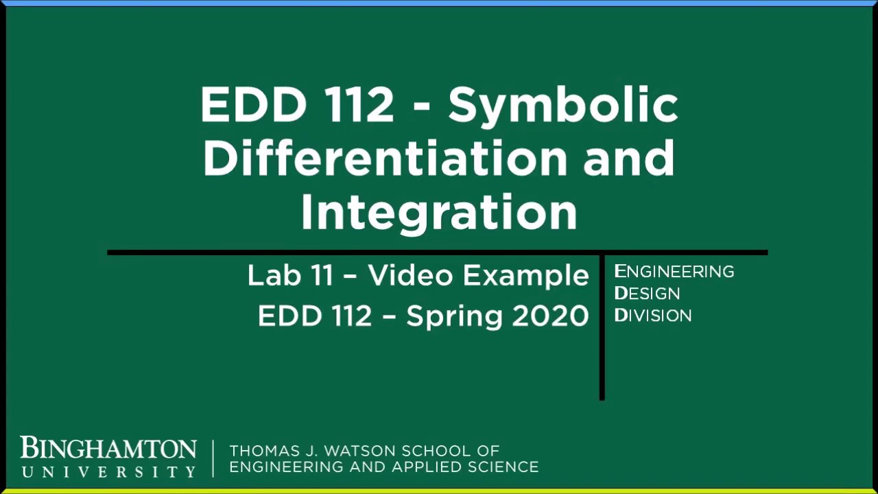 EDD 112 2020 - Lab 11 Example - YouTube