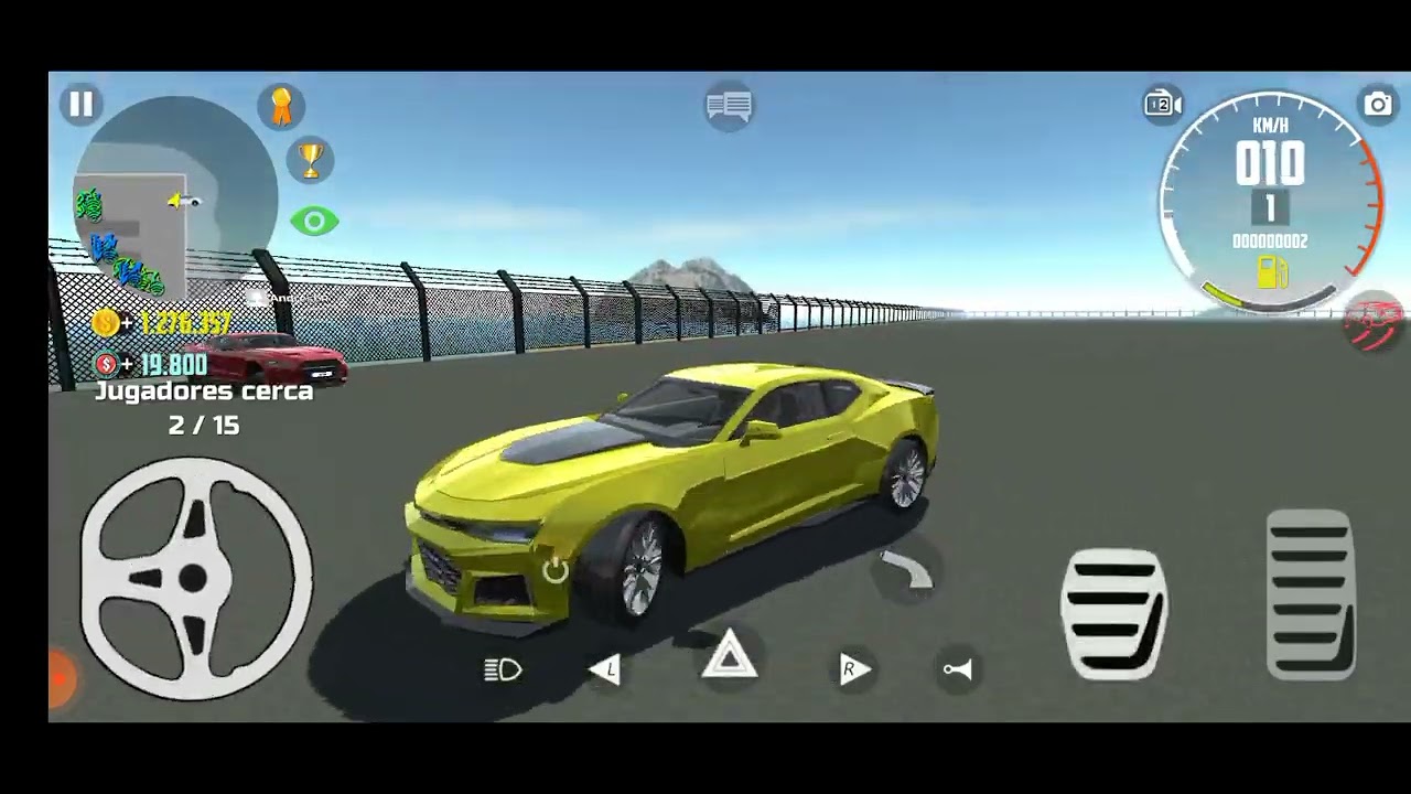 Car simulator 2 drag race Chevrolet Camaro LTZ 6.1 aspirate 2017 vs ...