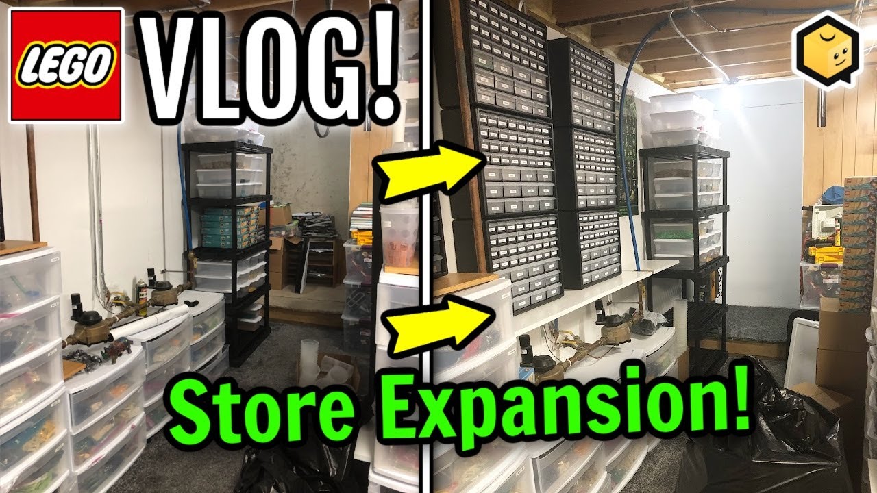 Bricklink Store Expansion! LEGO Basement Completed! | LEGO Vlog #6 ...