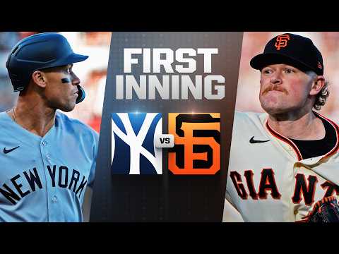 BASEBALL IS BACK! Full top of the 1st inning of Opening Night between Yankees and Giants! ⚾️