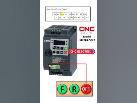 VFD Reverse forward by push button connection|| variable frequency drive 3 wire control #IST230A ...