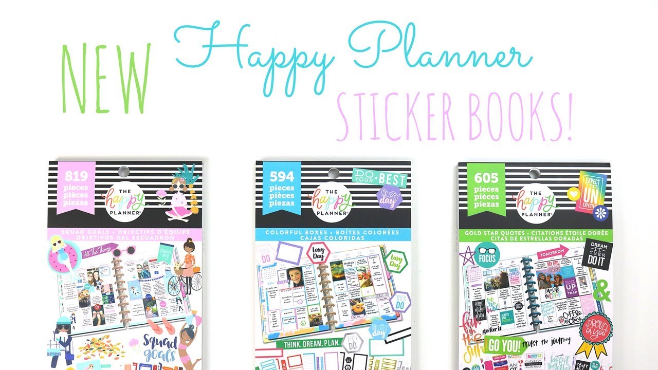 New Happy Planner Sticker Books - YouTube