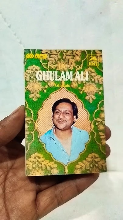 The best of ghulam ali ghazals audio cassette tape #shantishop #90smusic #ghazals - YouTube