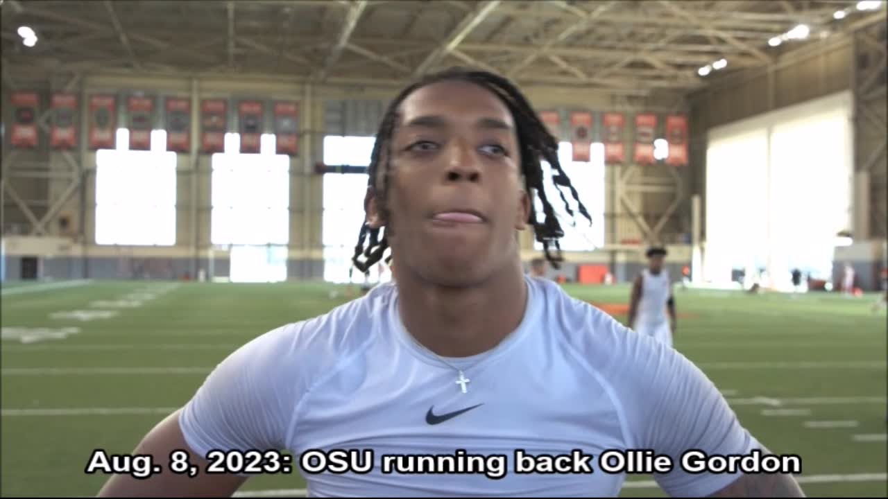 OSU running back Ollie Gordon on QBs Alan Bowman and Garret Rangel; RB ...