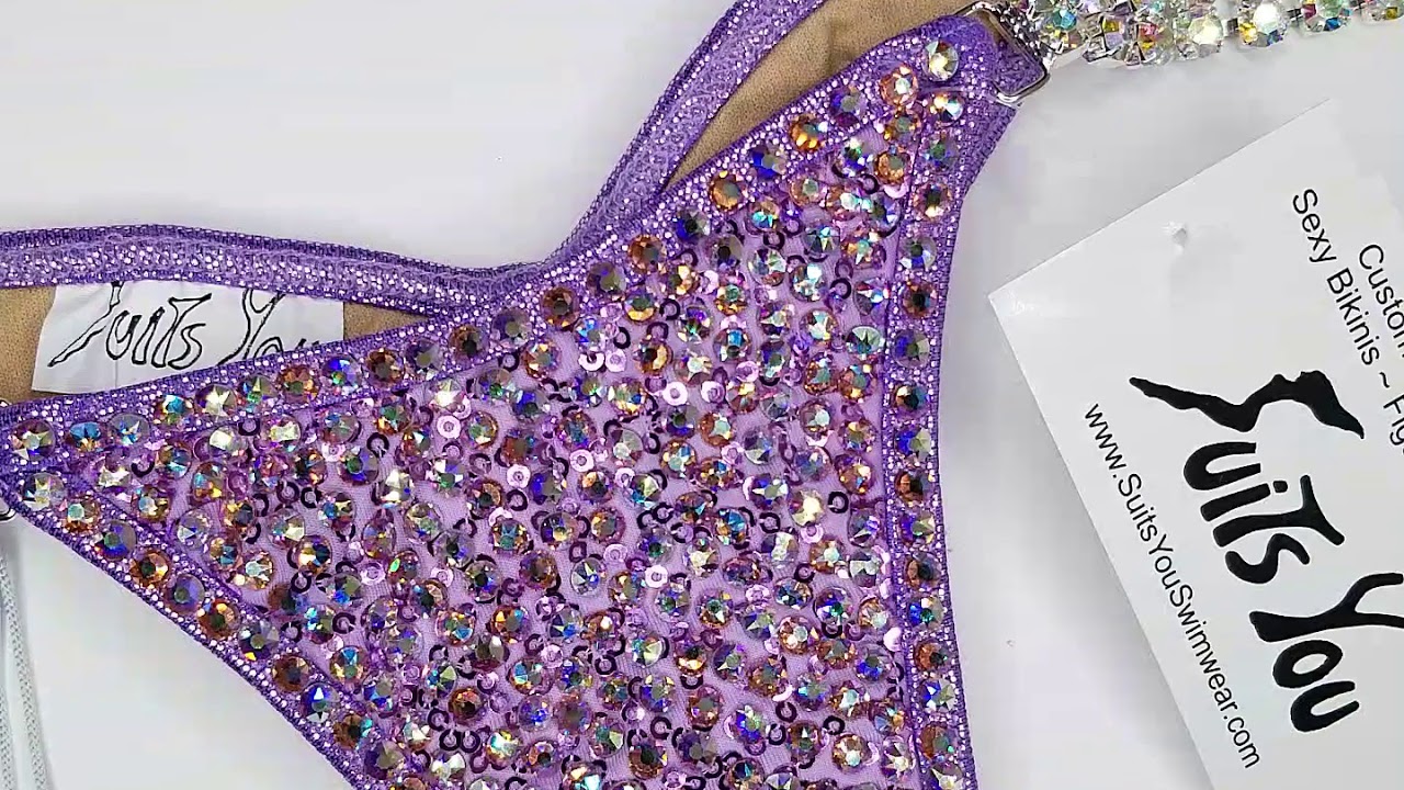Cotton Candy Competition Bikini, loaded with Crystals. NPC National ...