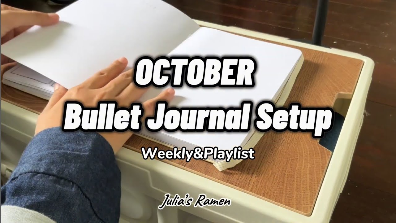 OCTOBER BULLET JOURNAL - Weekly&Playlist (no talking) - YouTube