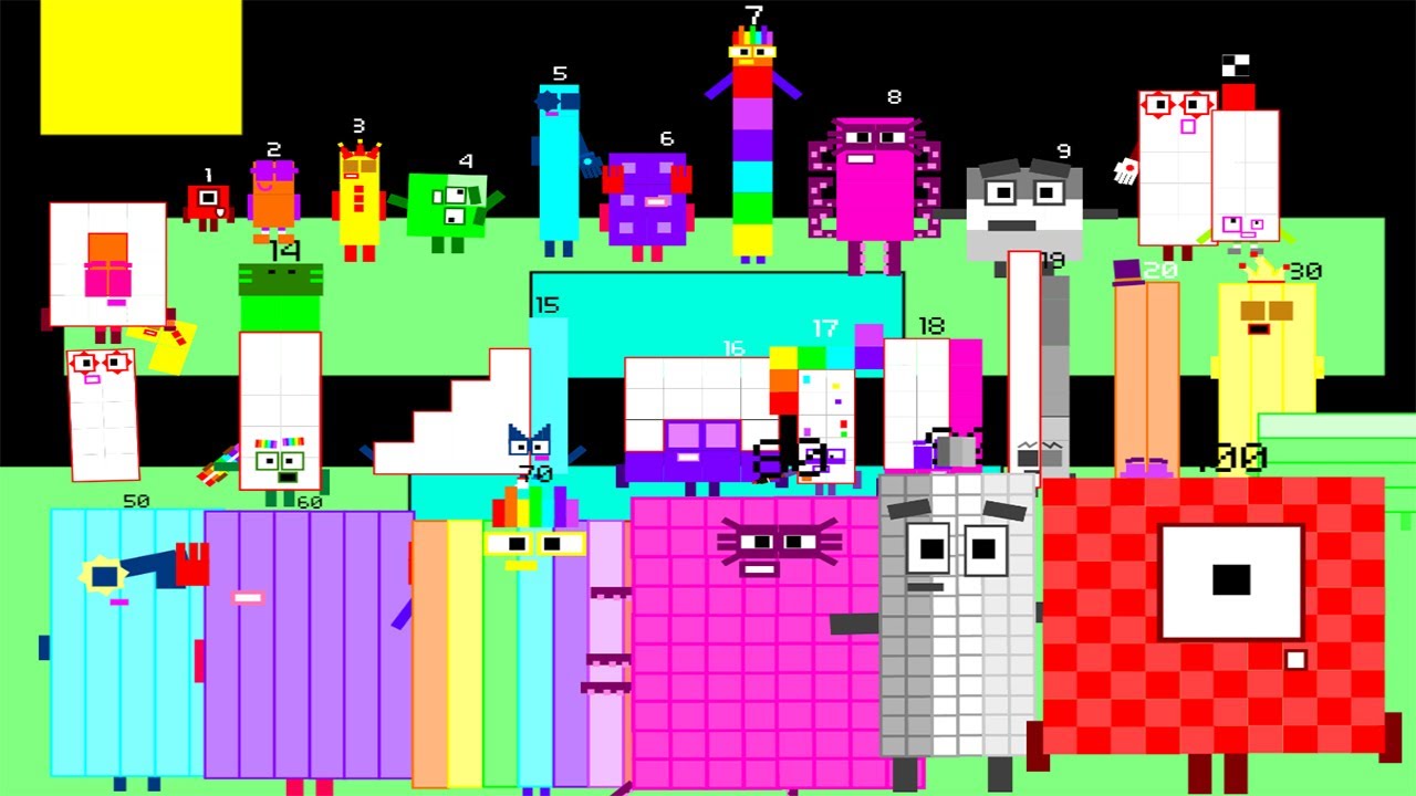Numberblocks Band Retro Bigger 0-70 Numberblocks The Rest of 150s, 160s ...