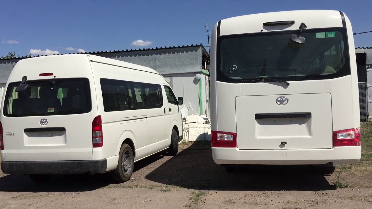 Toyota Coaster. Hiace 2019. - YouTube