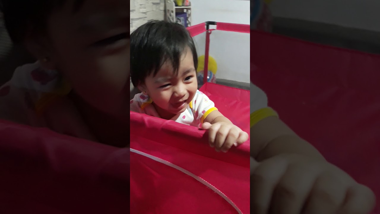 Funny baby. Mumbling words and dancing - YouTube