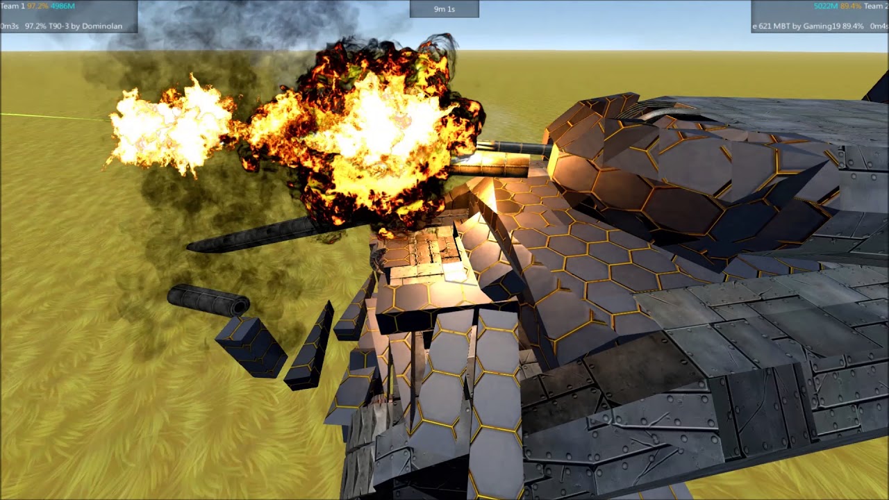 From The Depths Tournament Tank Tussle S1 E12 T90 3 vs Type 621 - YouTube