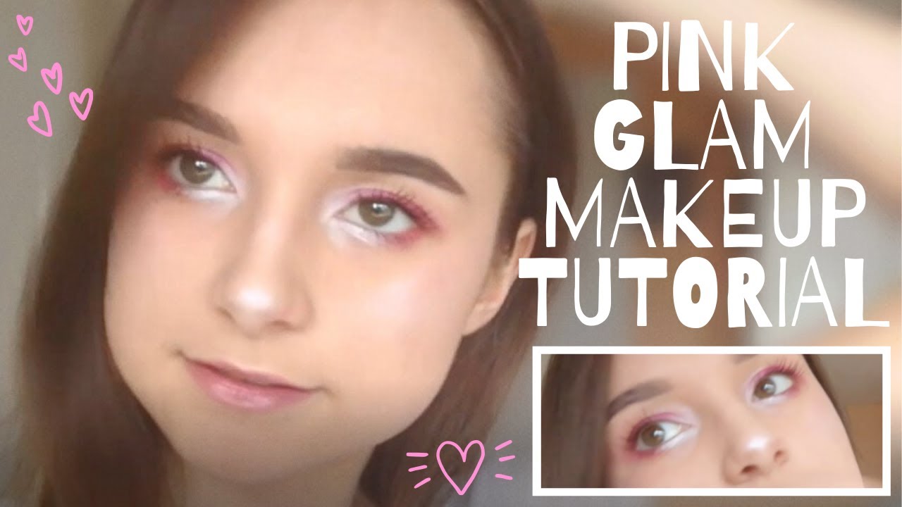 HOW TO: Pink Sparkle Makeup Tutorial - YouTube