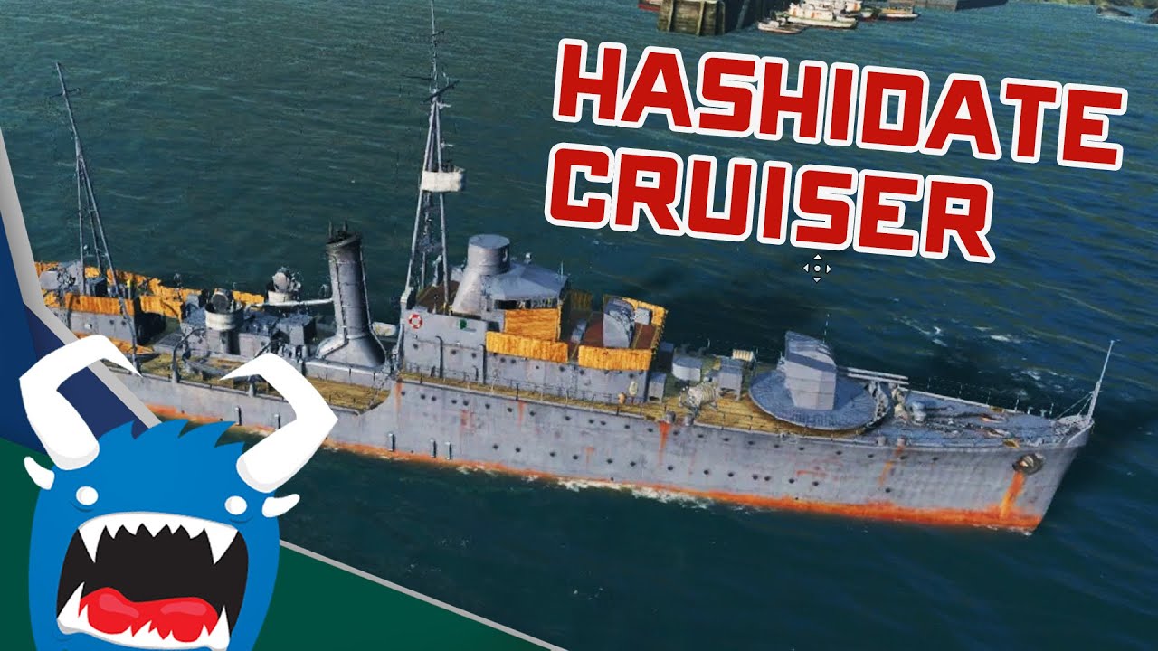 World of Warships Beta - Hashidate: Fast Tier 1 Japanese Cruiser - YouTube