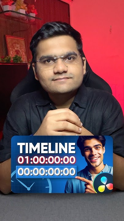 How to Set Timeline TIMECODE to Zero Permanently in DaVinci Resolve (2 Simple Methods) #shorts ...