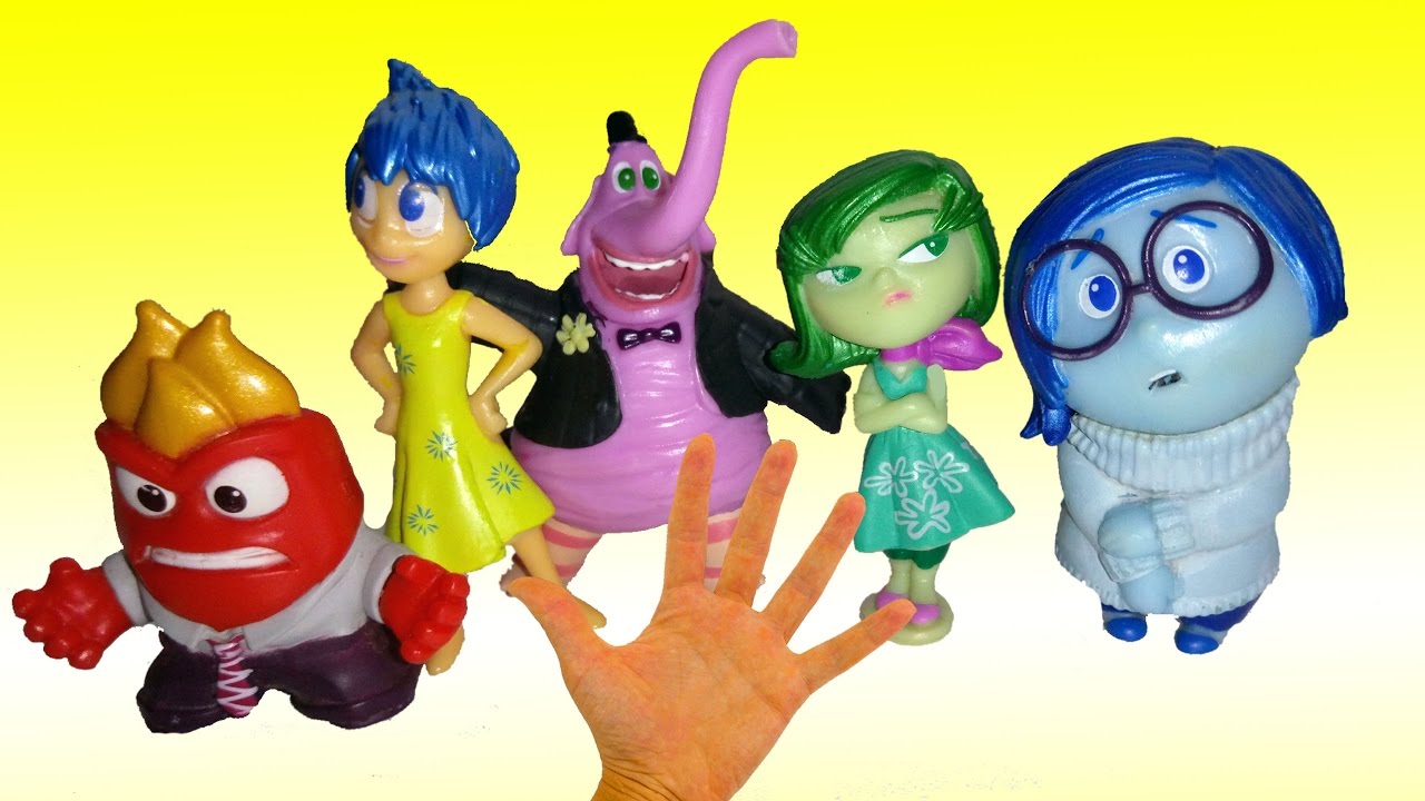 Inside Out Learn Colors Finger Family Compilation | Surprise Eggs Color ...