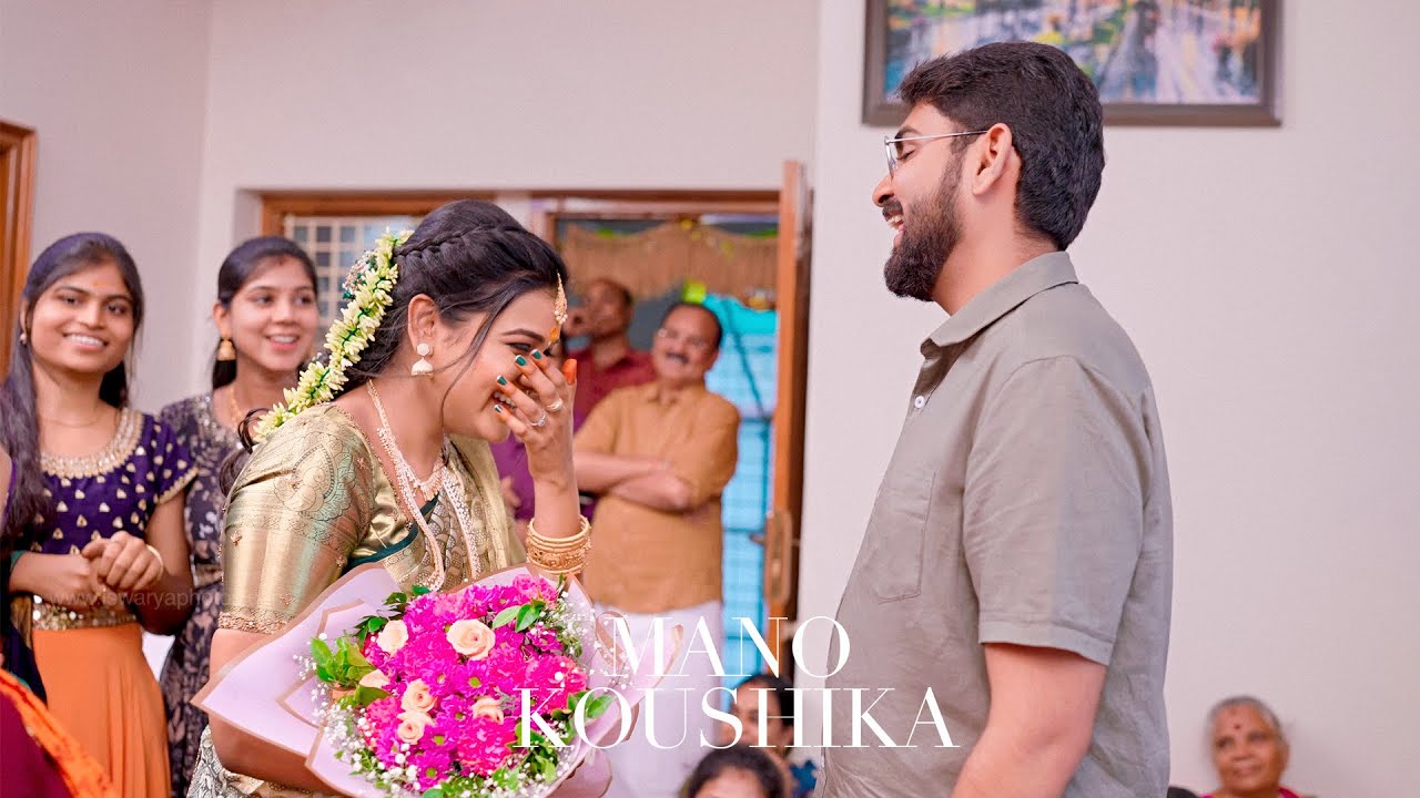 Beautiful Love Story between Cousins | Mano & Koushika | ISWARYA PHOTOS ...