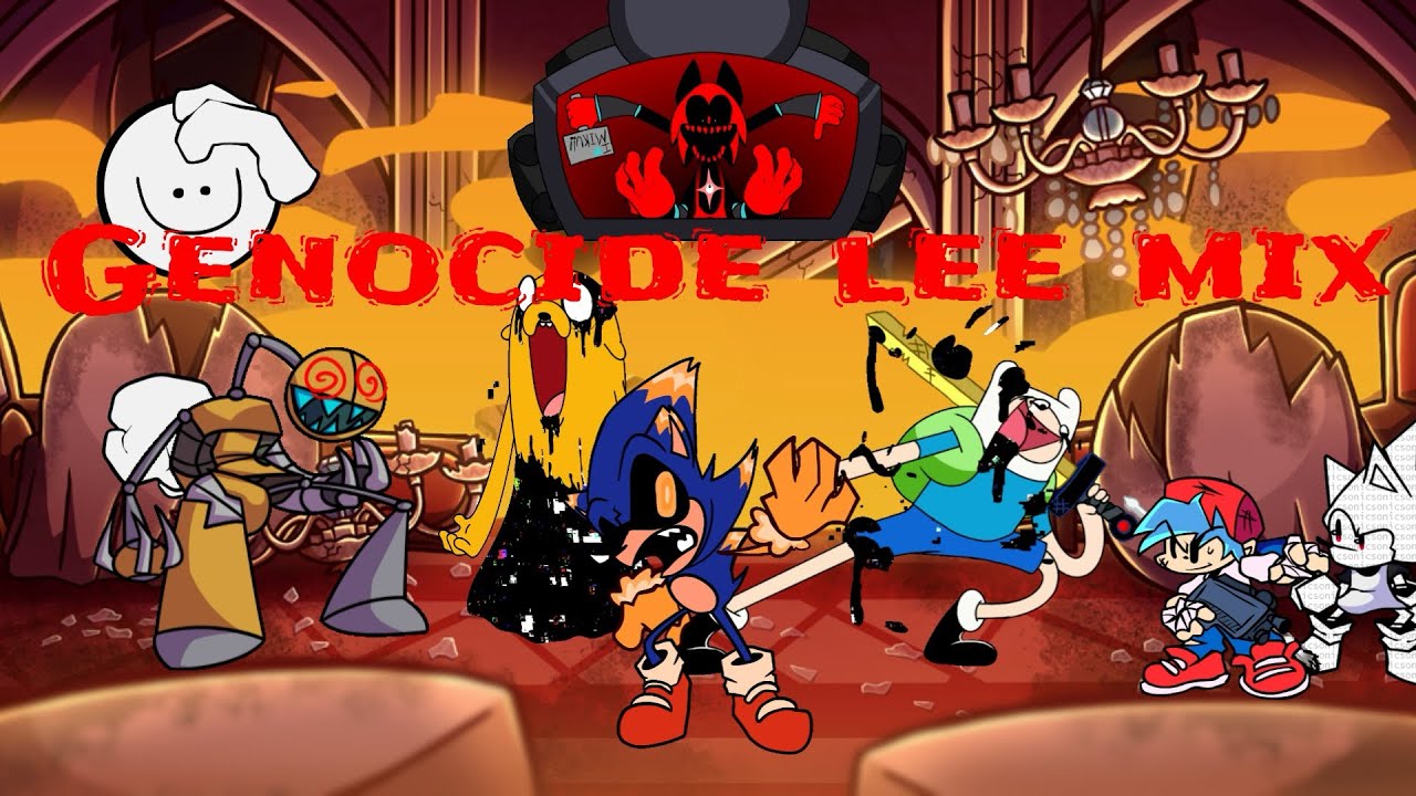 【FNF】 Genocide Lee-Mix but every turn a different character sings it ...