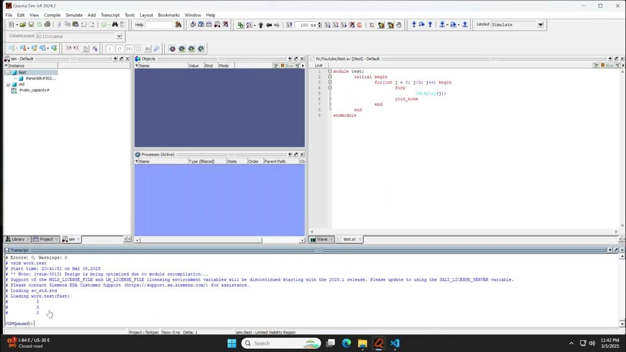 SystemVerilog Fork-Join: Fixing 3,3,3 Output with Automatic Variables |InterviewPrep | QuestaSim ...