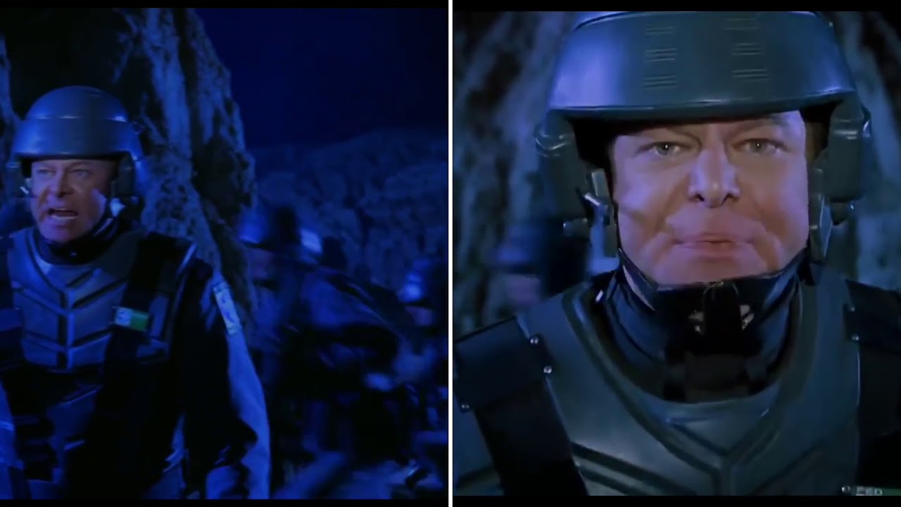 Starship Troopers - Rico and cameraman perspectives - YouTube