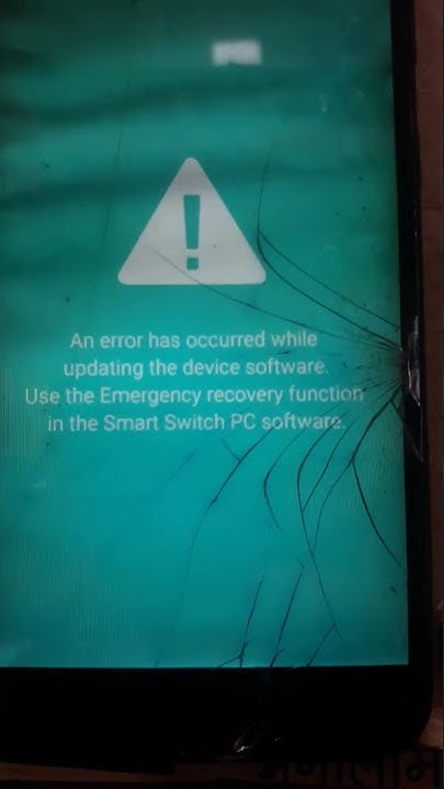 samsung an error has occurred while updating the device software #shorts - YouTube