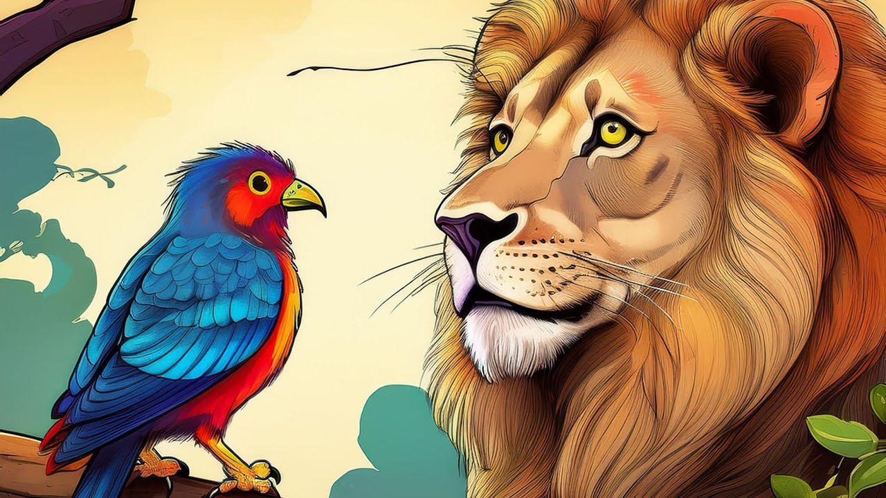 CHOTI CHIDIYA OR SHER। Hindi Moral Story । Kids Stories। Kids Bedtime ...