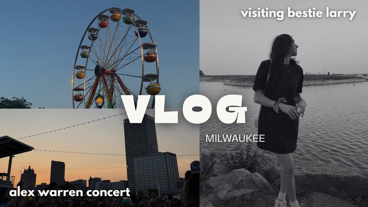 VLOG: spend the weekend with me in Milwaukee ♥️ | Alex Warren concert ...