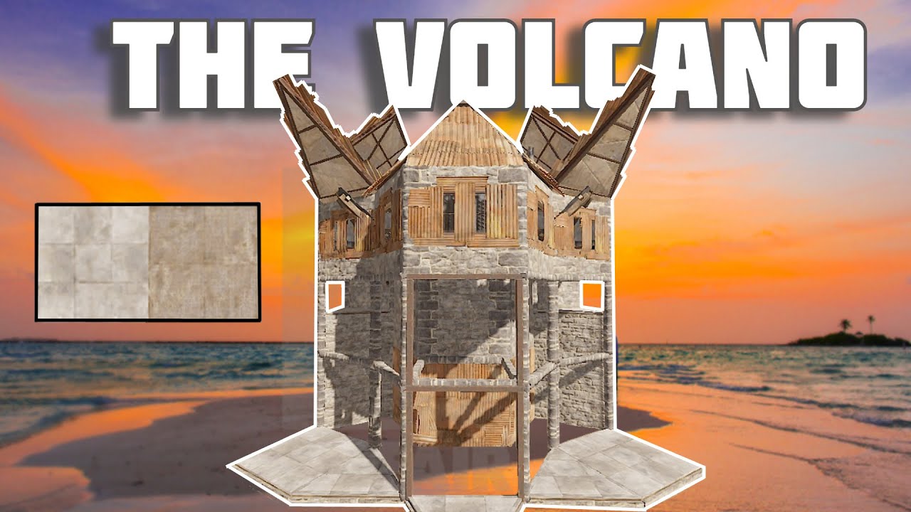 THE VOLCANO - CHEAP and DEFENDABLE 2X1 RUST Base | Solo/Duo/Trio (2023 ...