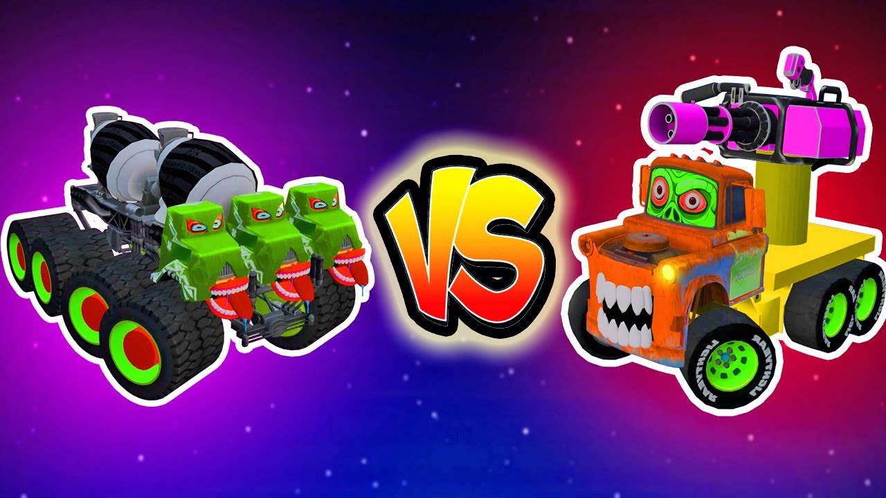 😱PADDY O' CONCRETE Zombie with Three Heads 🆚 Huge ZOMBIE MATER with ...